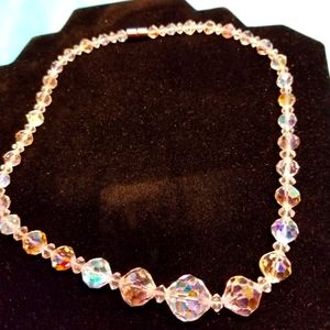 Vintage | Jewelry | Six Vintage Clear Glass Crystal Necklaces | Poshmark